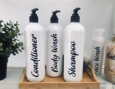 Reusable Shampoo Bottles For Stylish Bathroom Decor