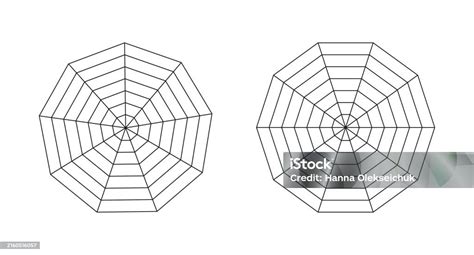 Radar Spider Diagram Template Polygon Graphs Spider Mesh Diagrams For Statistic And Analytic