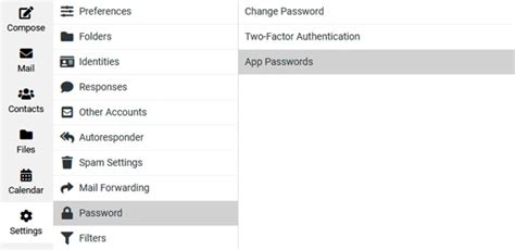 Setting Up App Specific Passwords With Papamail Webmail