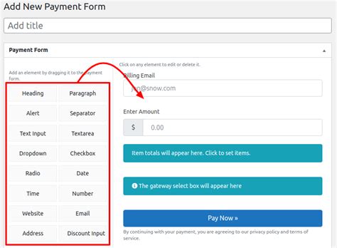 How To Add A Payment Form GetPaid Documentation