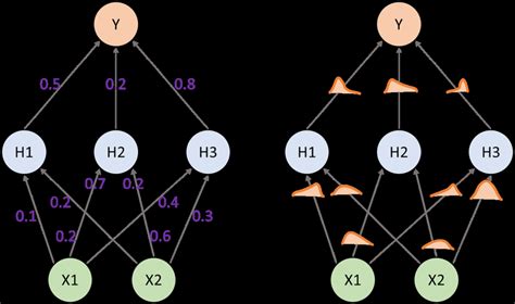 Difference Between Standard Neural Network And Bayesian Neural Network