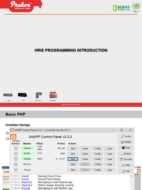 Modul 1 Installasi Xampp Server Side Pdf Php Data Type