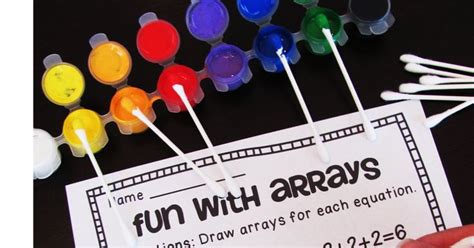 Teaching Arrays Fun Math Activities