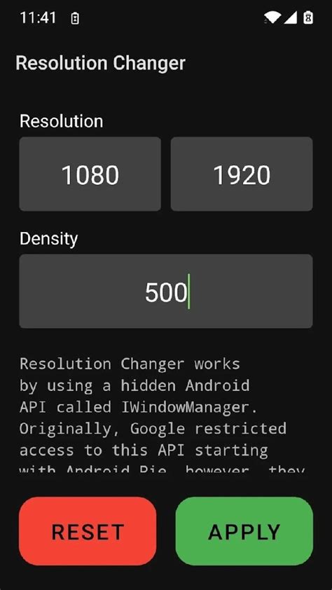 Resolution Changer Uses ADB APK For Android Download
