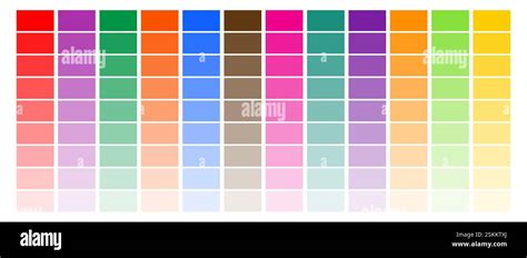 Vector Color Palette Set Design Template Multi Color Stock Vector Image