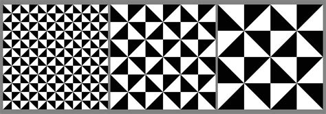Triangle Checkerboard Seamless Pattern Vector Set Different Size Triangle Pattern Texture