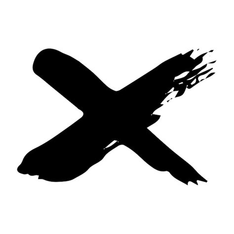 Premium Vector Hand Drawn Cross Mark Illustration Marker Wrong Sign Clipart Ink Scribble