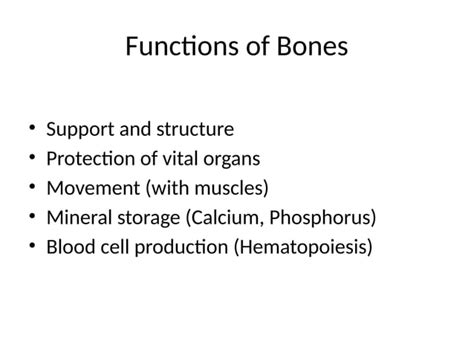Classification Of Bones Presentation Pptx
