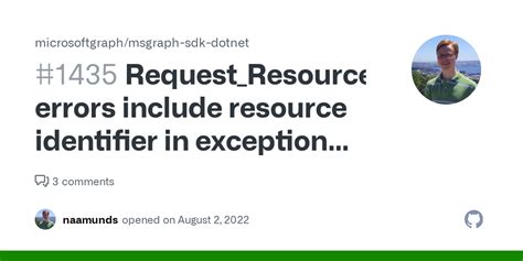 Requestresourcenotfound Errors Include Resource Identifier In