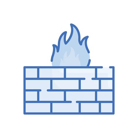 Firewall Vector Blue Icon Cloud Computing Symbol Eps 10 File 19466213