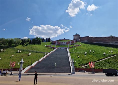 Чкаловская лестница, Нижний Новгород - знаменитая и со смотровыми ...