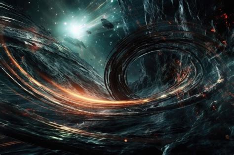 Premium Photo Extraterrestrial Flying Through Wormhole In Time And