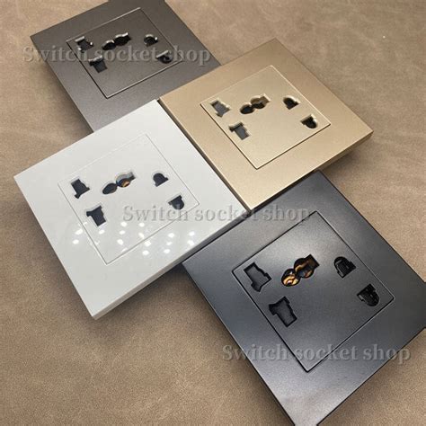 Type 86 Staggered Five Hole Deluxe Pc Panel Wall Socket Switch Socket Lazada Ph