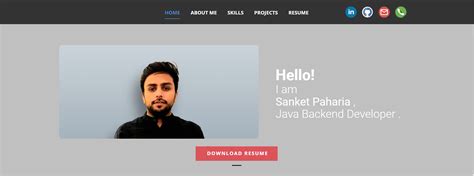 Github Sanketpaharia This Is A Portfolio Website Of Sanket Paharia