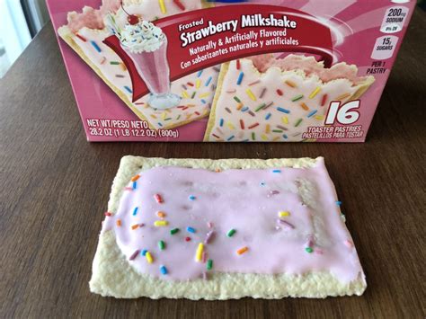 Review Kelloggs Frosted Strawberry Milkshake Pop Tarts Junk Banter