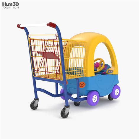 슈퍼마켓 장난감 자동차 쇼핑 카트 3d 모델 다운로드 가전 제품 On