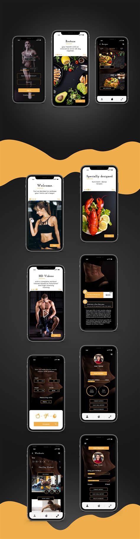 Health Restoring App Ux And Ui Design On Behance
