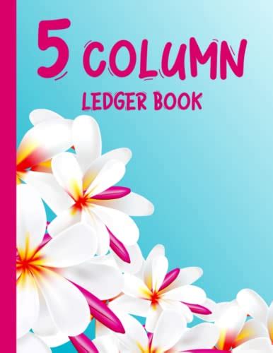 5 Column Ledger Book Accounting Ledger Book For Bookkeeping Columnar Pad Ledger Book With 5