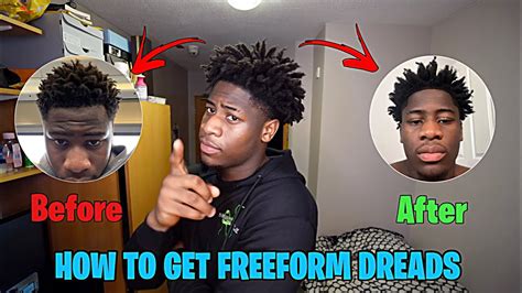How To Get Freeform Dreads Youtube