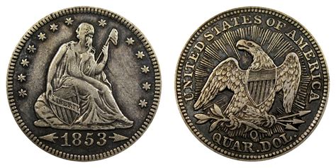 1853 O Seated Liberty Quarters: Value and Prices