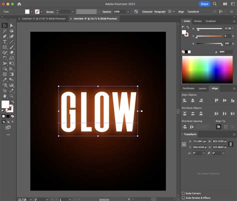 Create A Glow Effect In Adobe Illustrator Tutorial Logos By Nick