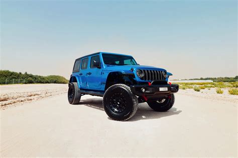 Rent Jeep Wrangler Blue In Dubai Suv Octane Car Rental Dubai