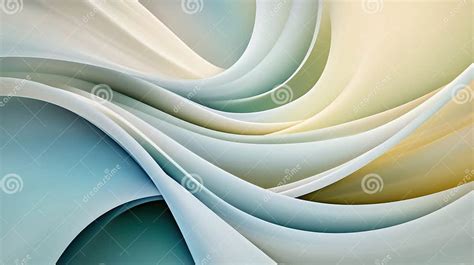 Abstract Waves Of Soft Pastel Colors Create A Soothing And Dynamic