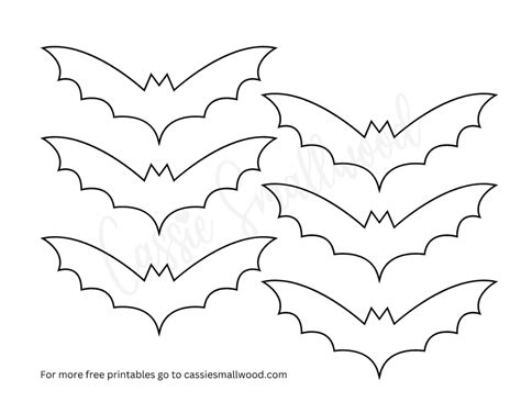 Medium Bat Stencils Cassie Smallwood
