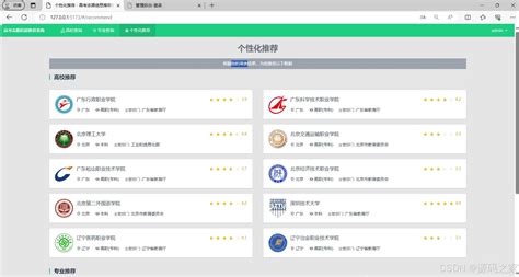 大数据：spark高考志愿推荐系统 高考信息报名院校推荐系统 协同过滤推荐算法 爬虫 大数据 Csdn博客