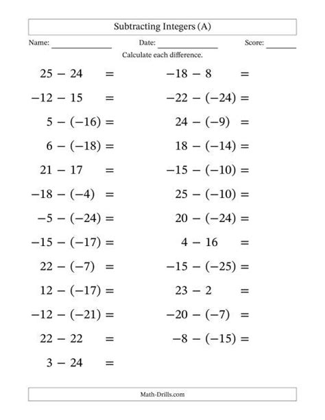 Adding And Subtracting Fractions With Negative Numbers Works