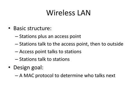 PPT Ethernet Wireless LAN PowerPoint Presentation Free Download ID 4690262