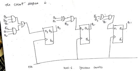 Solved Draw The Wiring And Logic Diagram For A Mod 8 And Mod 6 Asynchronous And Synchronous