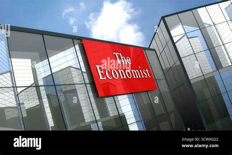 Editorial The Economist Logo On Glass Building Stock Video Footage Alamy