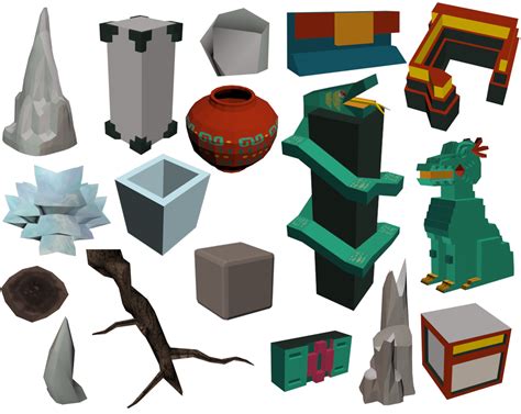 3d random objects by serkunet on deviantart