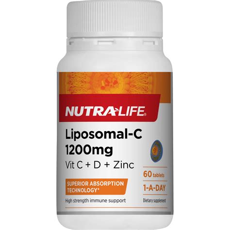 Liposomal C 1200mg Vit C D Zinc Tablets Short Dated — Nz