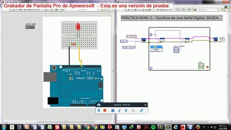 Arduino Labview Salida Digital PrÁctica Dos Youtube