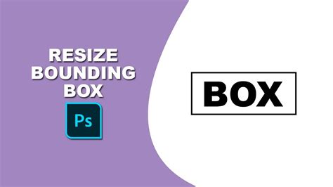 How To Resize Bounding Box In Photoshop Youtube