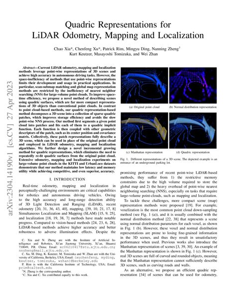 Quadric Representations For Lidar Odometry Mapping And Localization Deepai