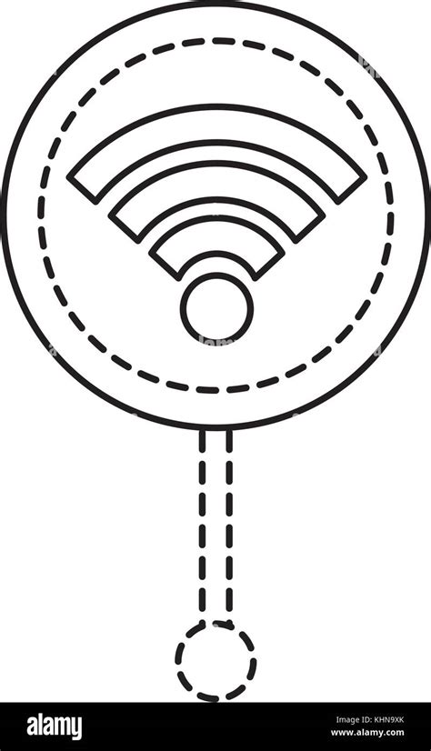 Gps Navigation Pointer Map Wifi Internet Signal Stock Vector Image Art Alamy