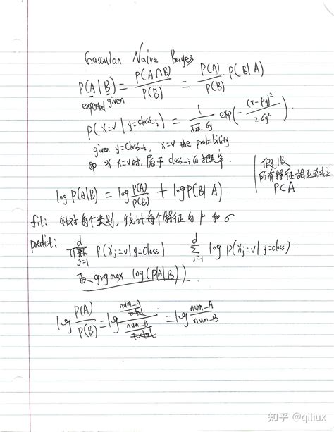 高斯朴素贝叶斯， Gaussian Naive Bayes 知乎