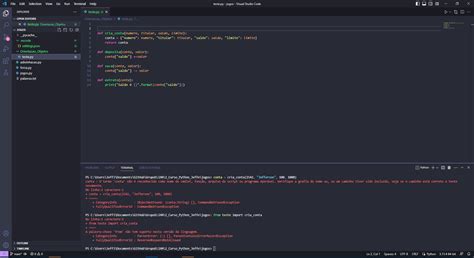 Bug Não Está Rodando No Vsc Python Entendendo A Orientação A