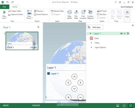 Excel Power Map Create Customize And Share Exceldemy