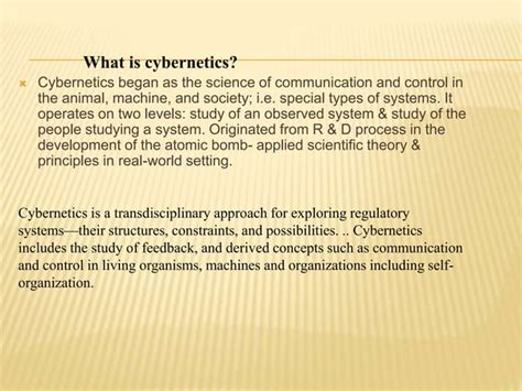 cybernetics and communication pptx computer networking computing
