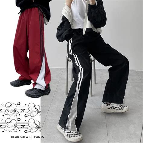 디어수이 🖤당일출고🖤 롱 와이드 조거 팬츠 아노락 밴딩 트랙 오버핏 바지 Bo 17 소니 위시버킷