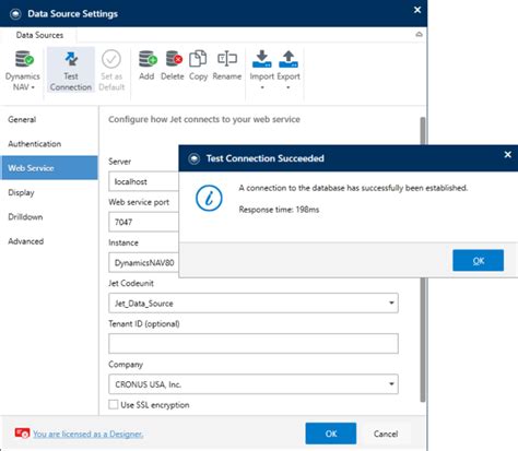 Create A Dynamics Nav Web Services Data Source With Jet Reports Jet