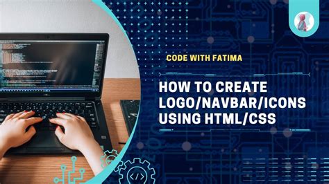 How To Create Logo Navbar Icons Using Htmlcss Youtube
