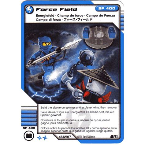 LEGO Ninjago Masters Of Spinjitzu Deck 1 Game Card 45 Force Field International Version