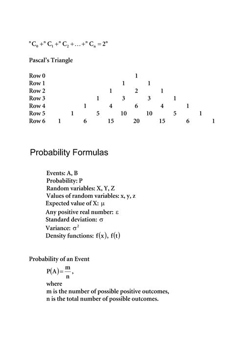 Solution Probability Formulas Studypool