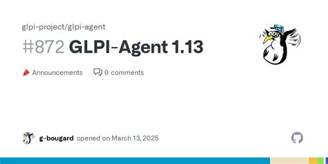 Glpi Agent 113 · Glpi Project Glpi Agent · Discussion 872 · Github