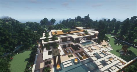 Realistic Modern Mansion Minecraft Map